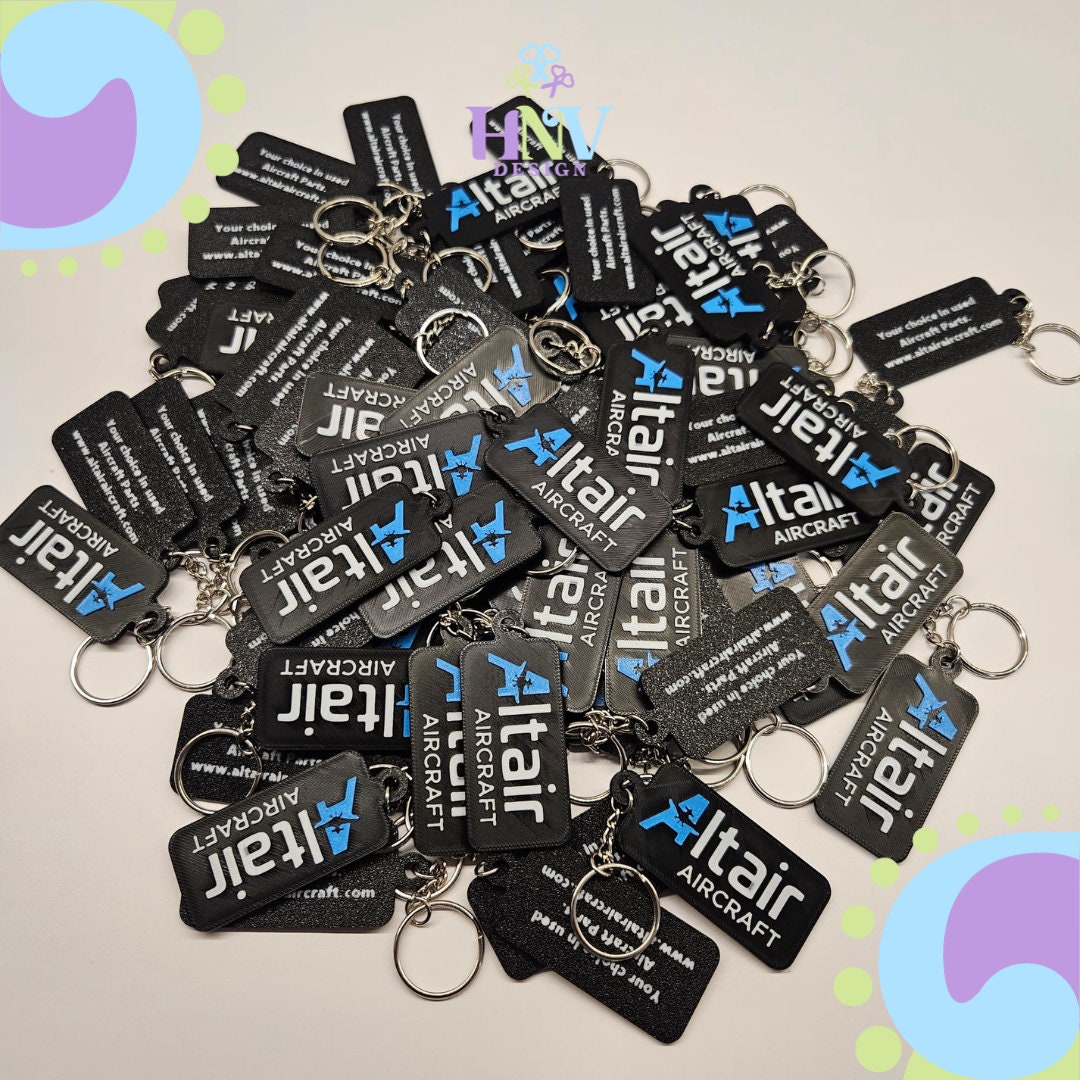 Custom Business Logo Keychain 3d Printed Business Logo Keychain ...