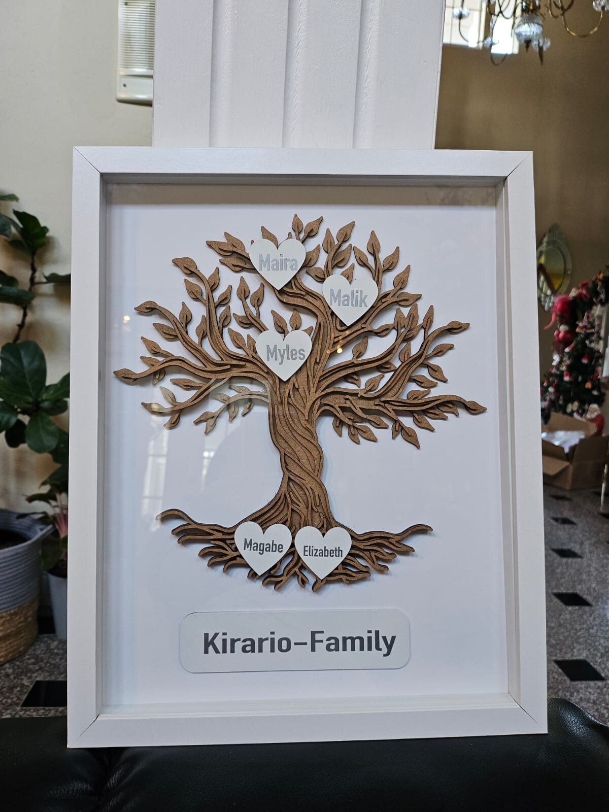 Customized Family Tree Frame Family Tree Gift New Home Family Tree - Etsy