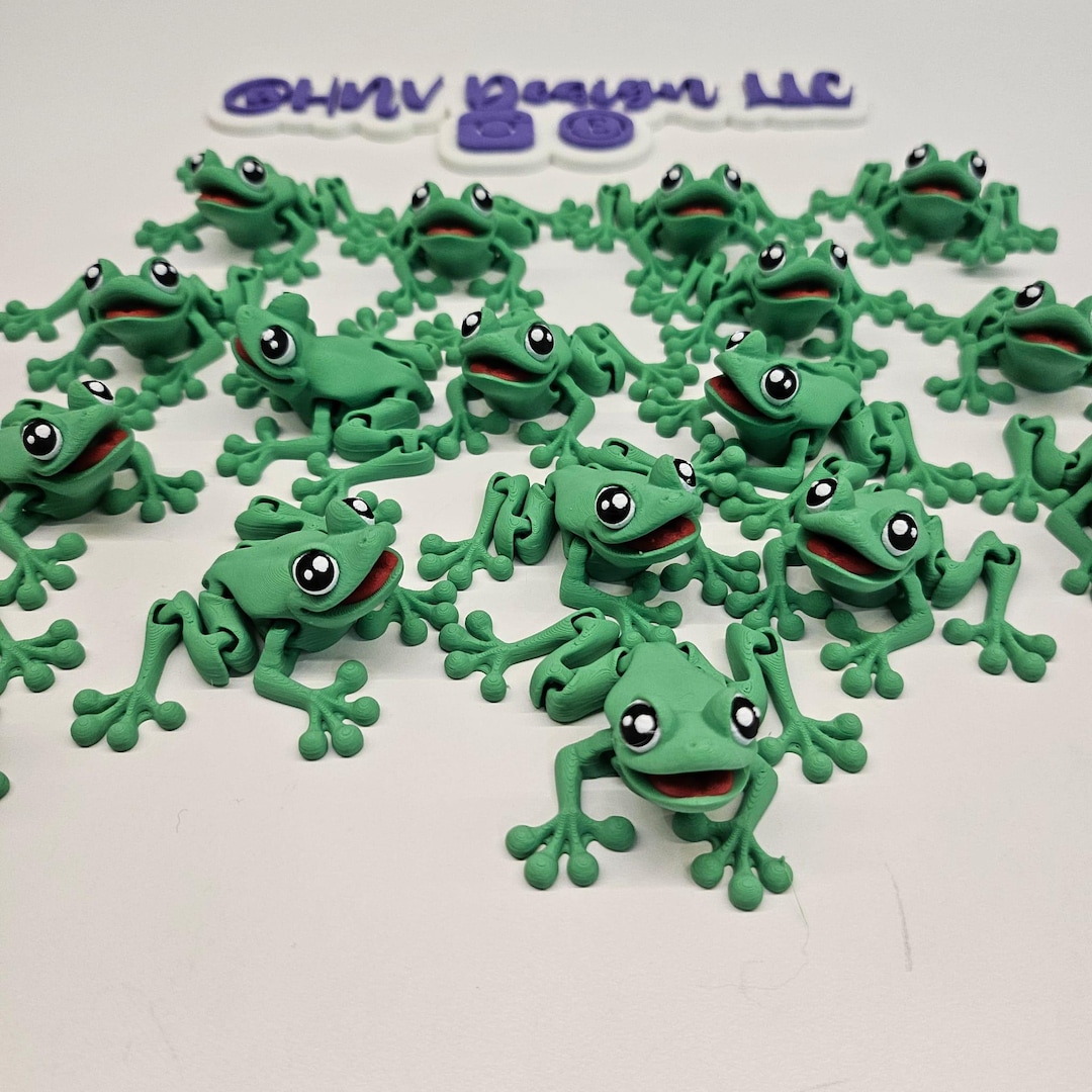 Articulated 3d-printed Magnetic Frog - Flexible Fidget Toy - Etsy