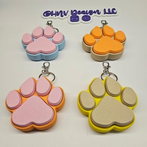 Cat Paw Print Clickers / Paw Print / Cat Lover Gift / Fidget Toy ...