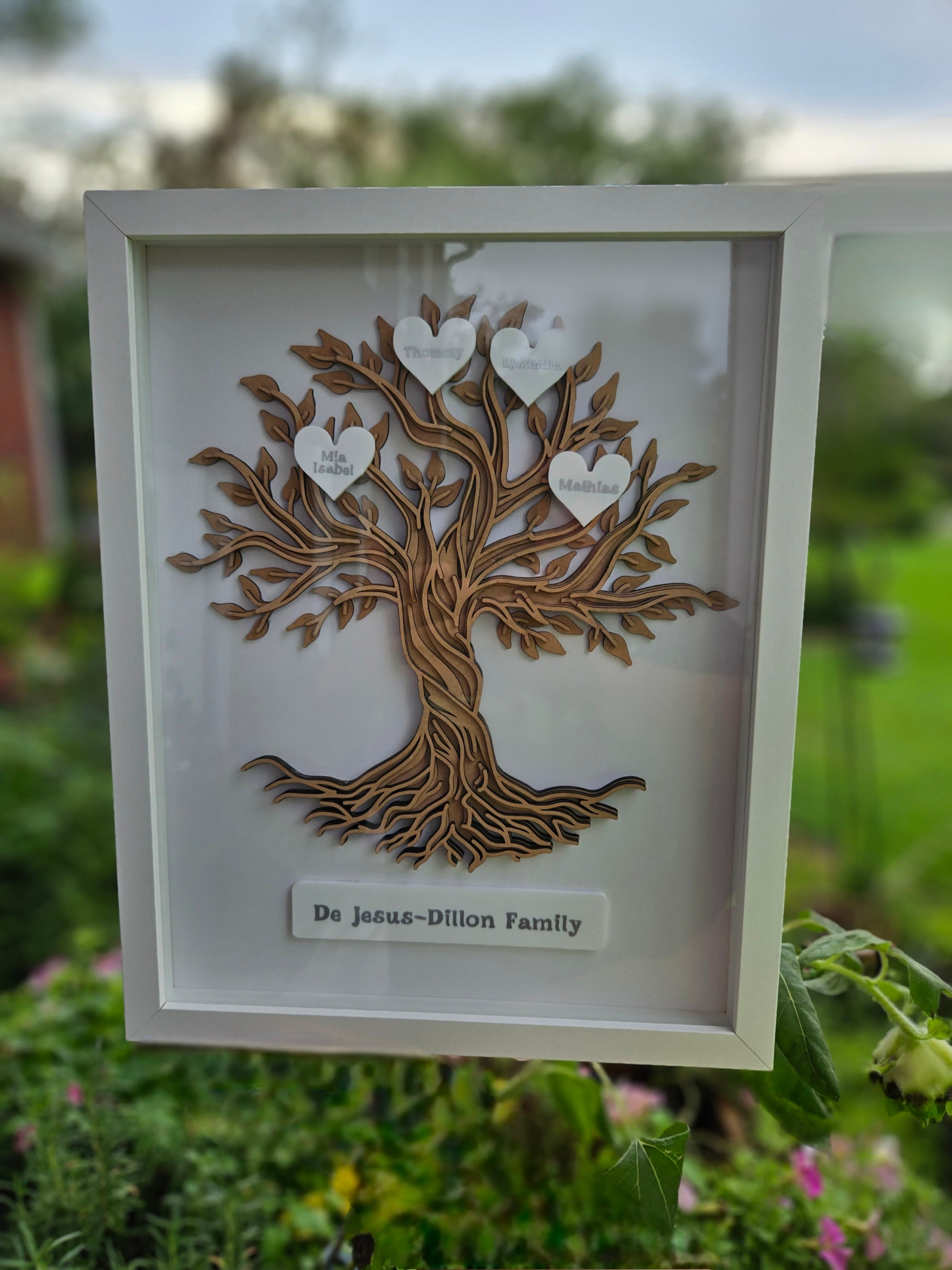 Customized Family Tree Frame Family Tree Gift New Home Family Tree - Etsy