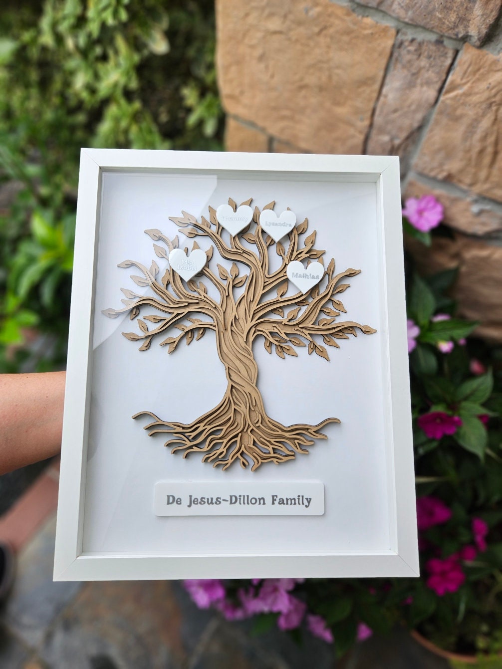 Customized Family Tree Frame Family Tree Gift New Home Family Tree - Etsy