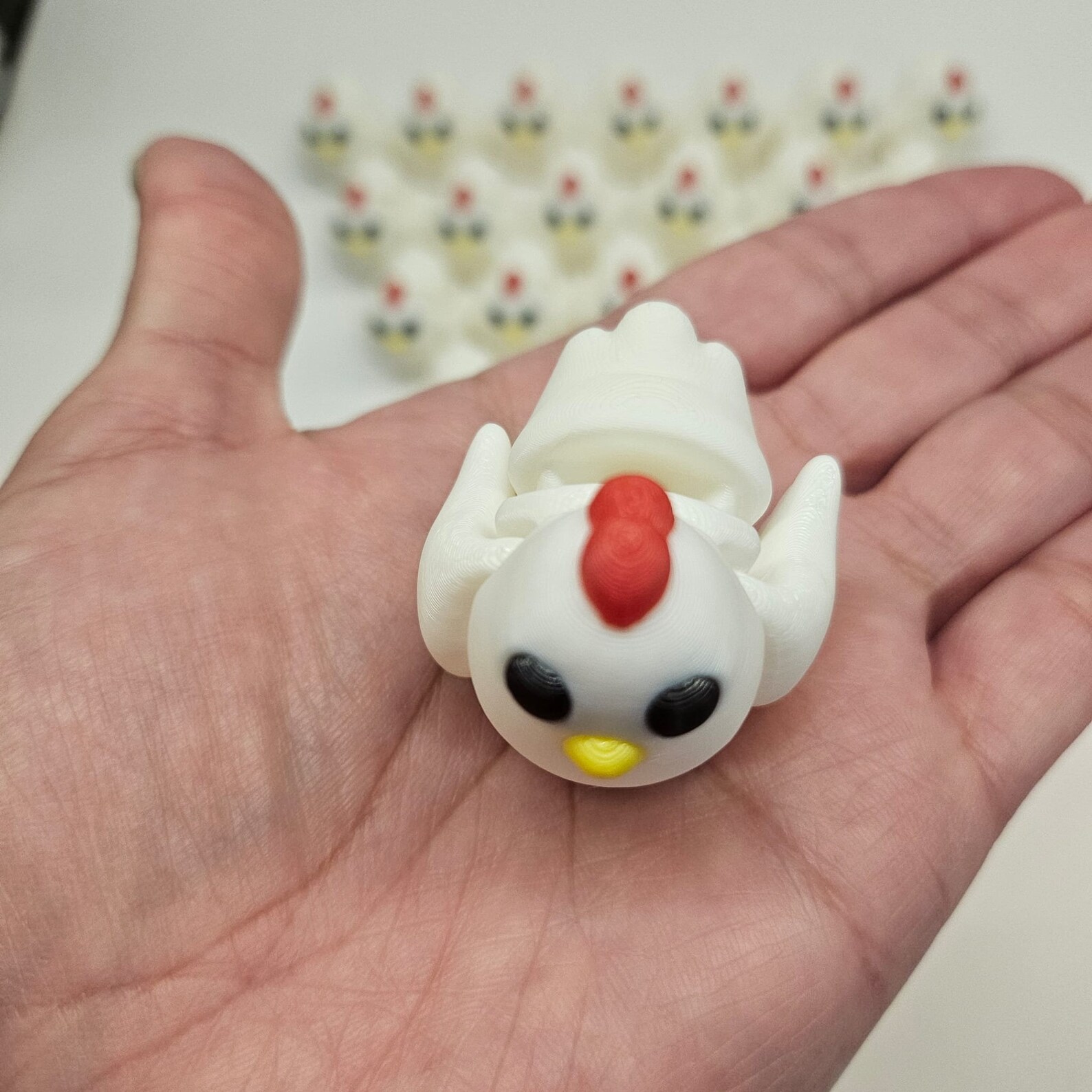 3D Printed Articulated Chicken | Fidget Animal | Baby Animals Gift. - Etsy