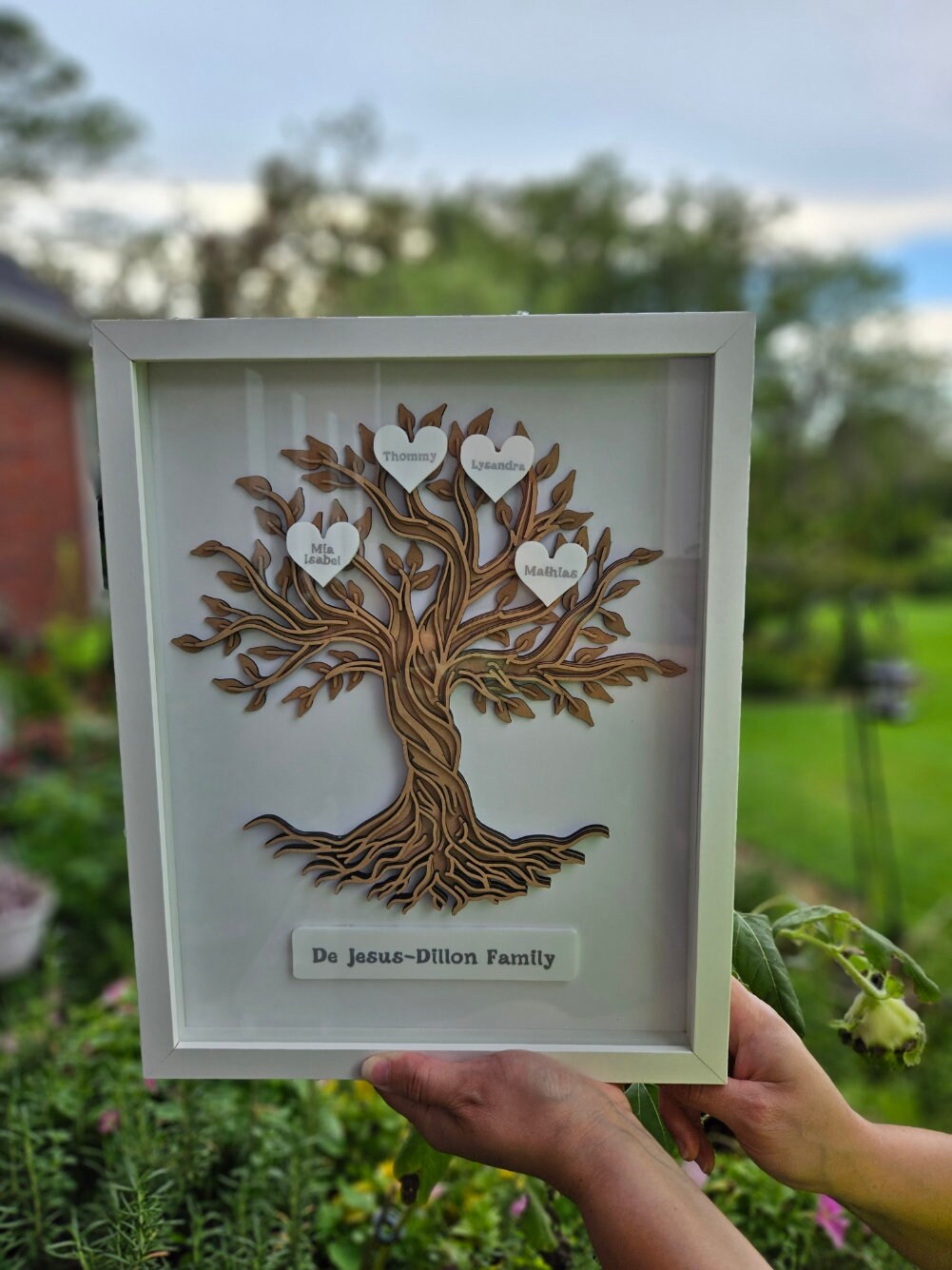 Customized Family Tree Frame Family Tree Gift New Home Family Tree - Etsy