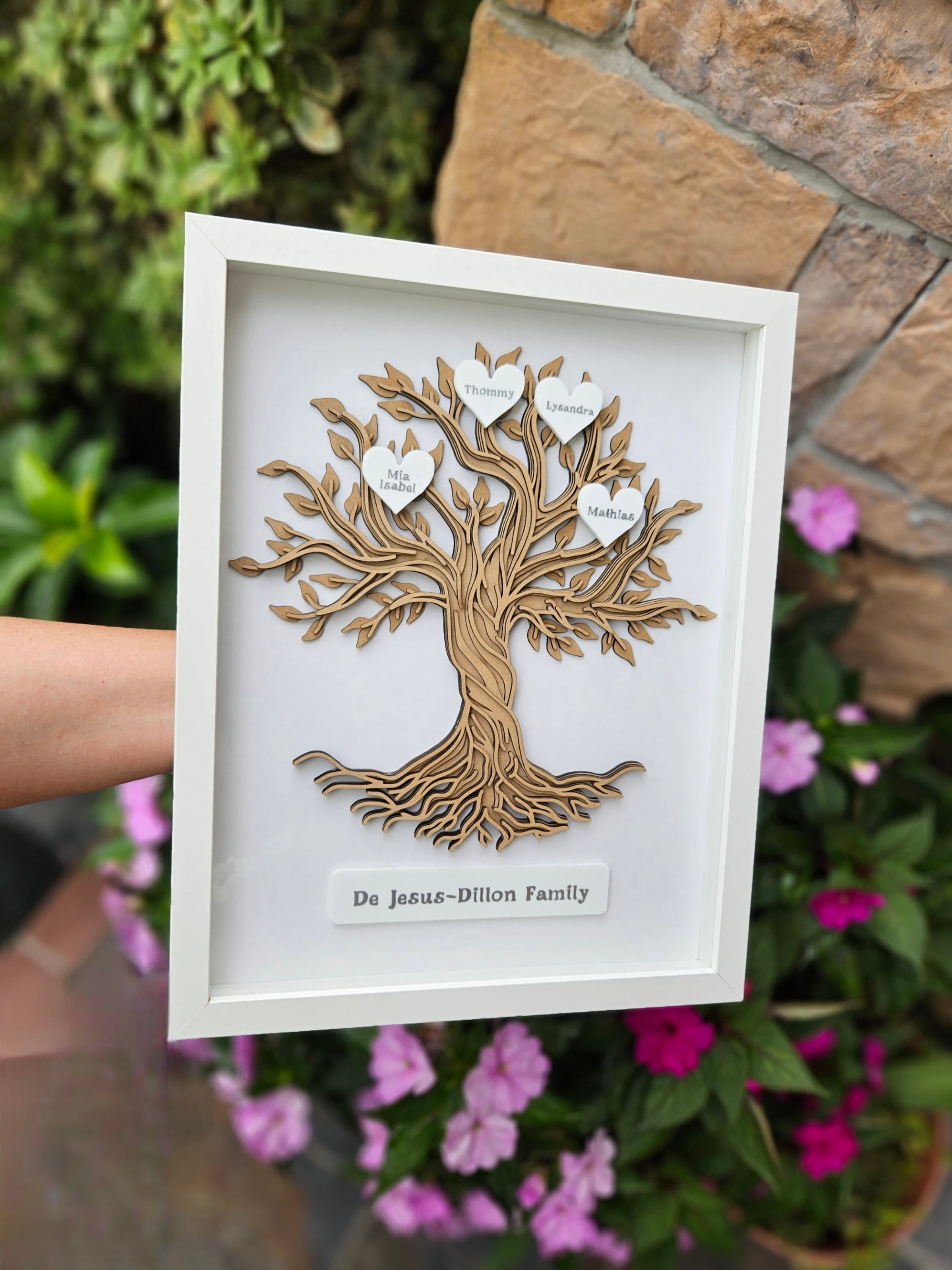Customized Family Tree Frame Family Tree Gift New Home Family Tree - Etsy