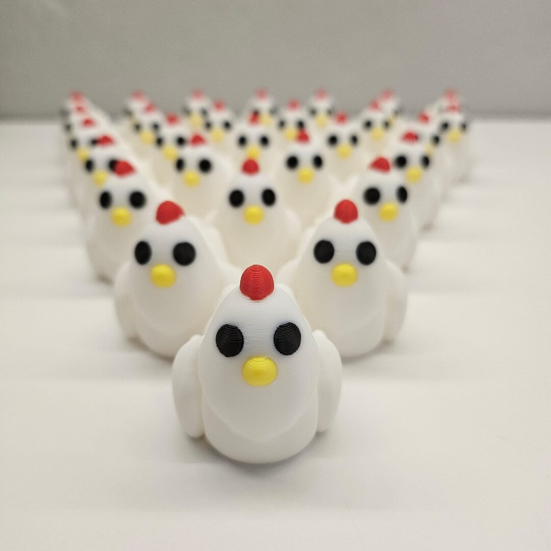 3D Printed Articulated Chicken | Fidget Animal | Baby Animals Gift. - Etsy