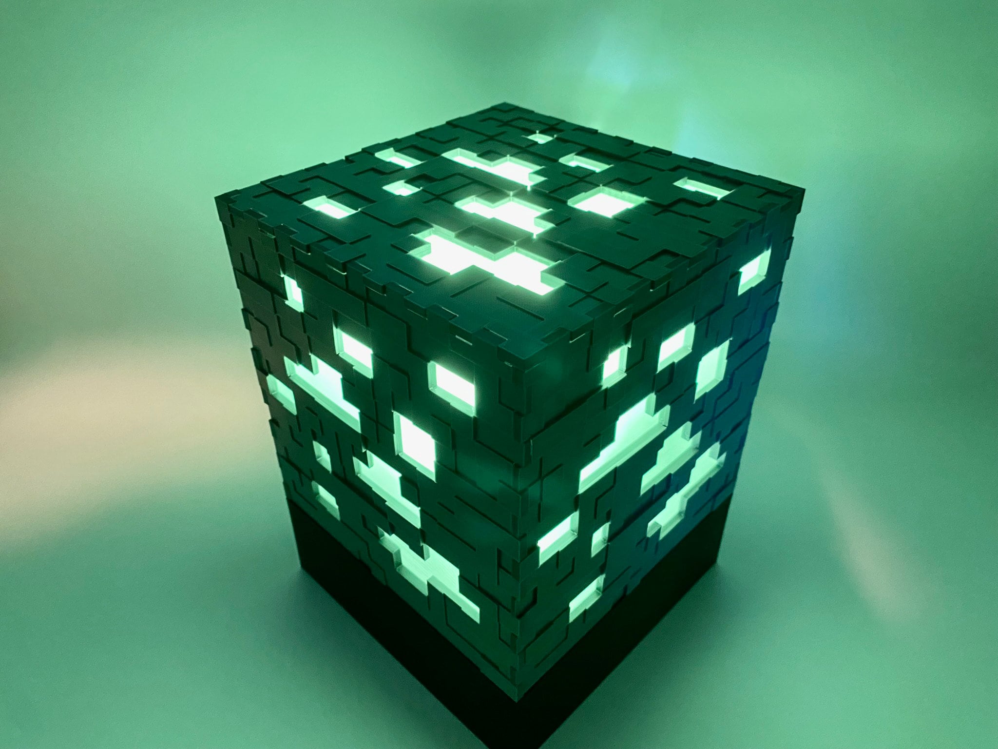 Large Minecraft Ore Lamp VERY Bright RGB LED Desk Table Lamp - Etsy