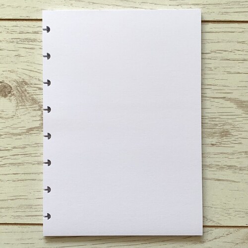 120gsm A5 Discbound Plain Paper A5 Discbound Planner Paper | Etsy UK