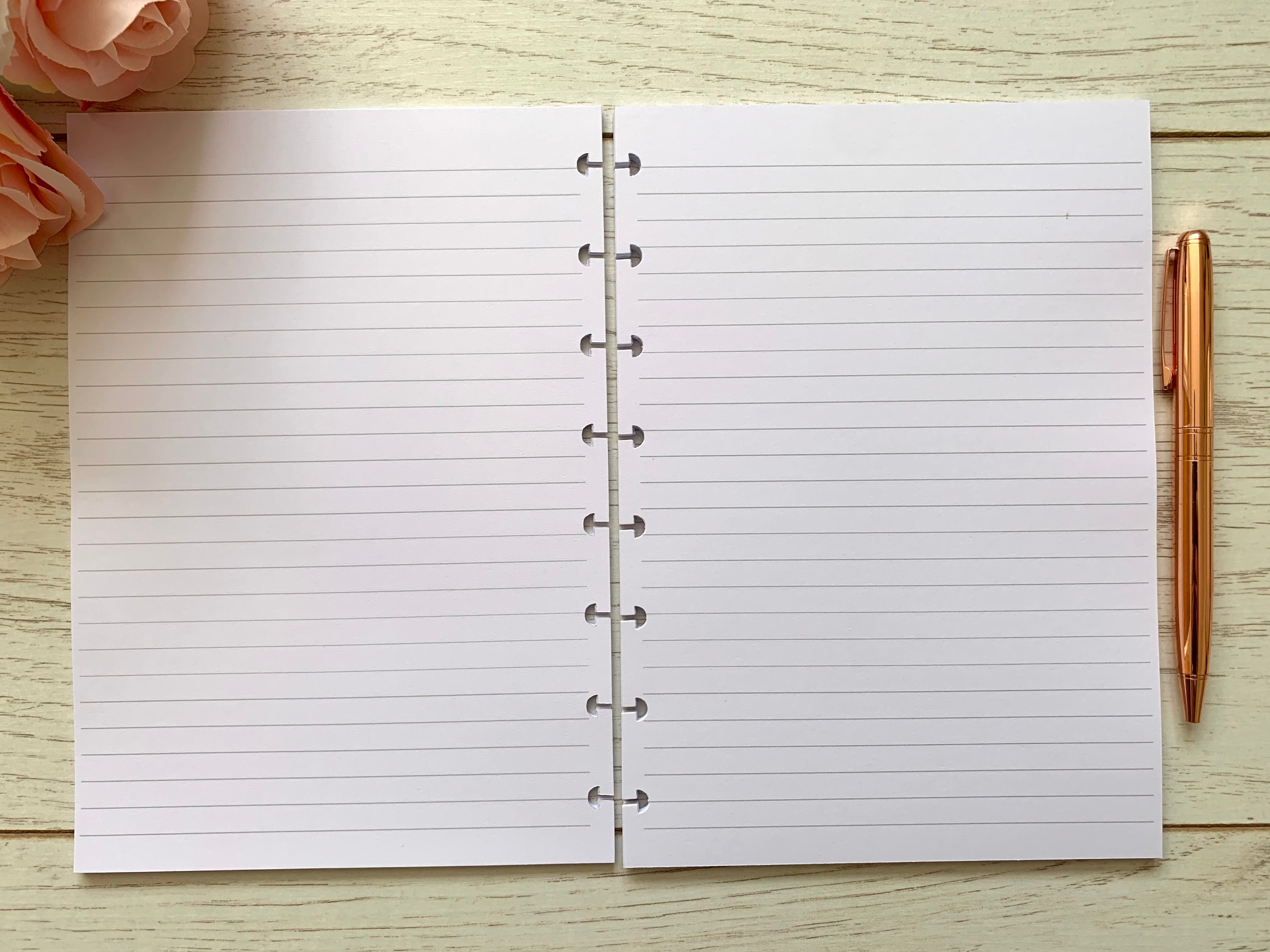 A5 Discbound Lined Paper Refill | A5 Discbound Planner Paper | 120gsm ...