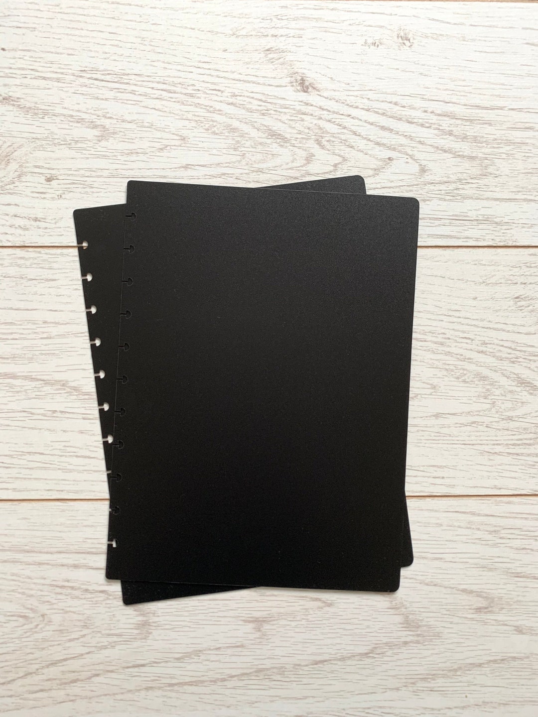 Black A4+ Discbound Planner Covers | Black A4 Wide Discbound Cover Set ...