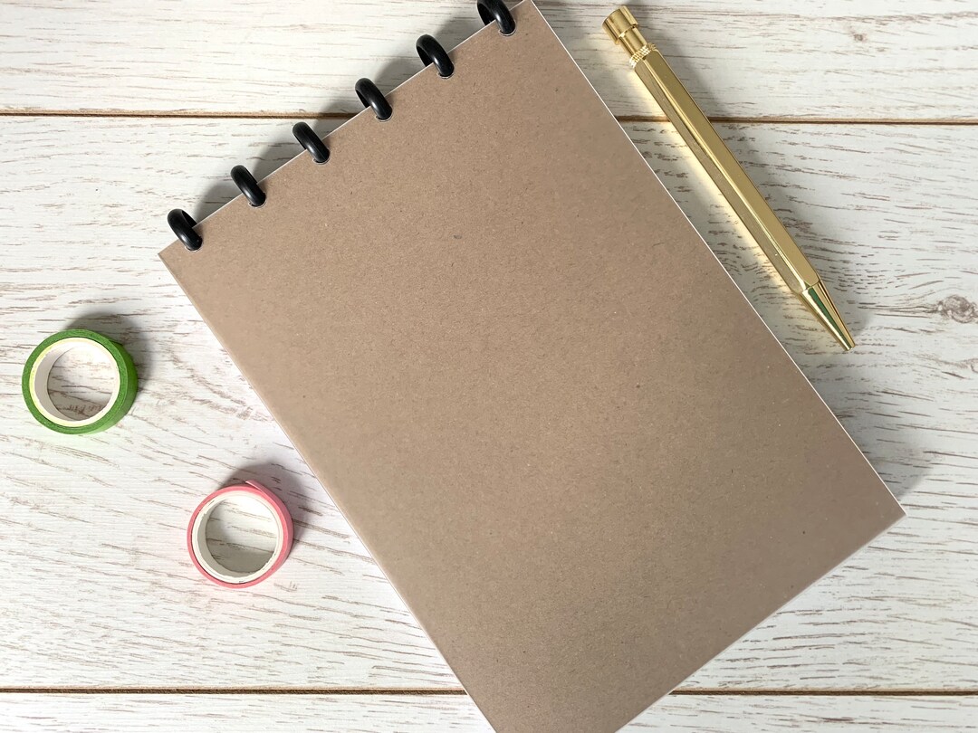 Top Bound A5 Kraft Discbound Notebook A5 Discbound Reporter Notebook - Etsy