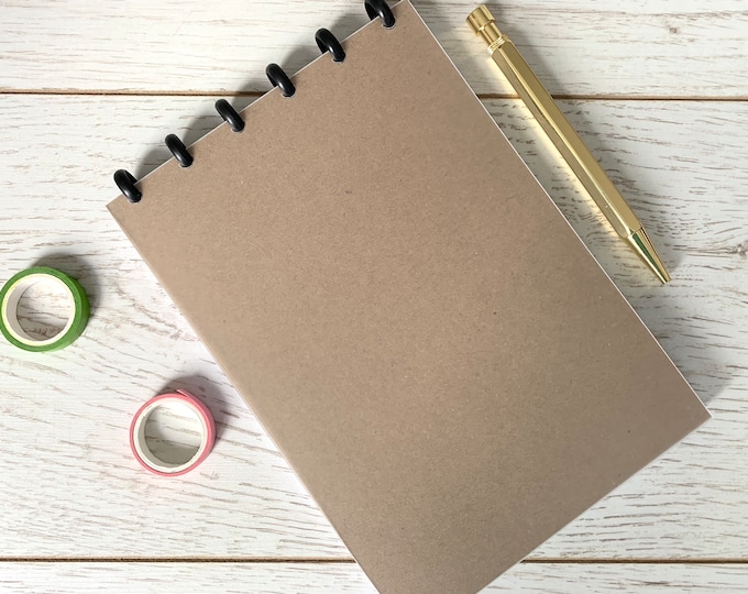 Top Bound A5 Kraft Discbound Notebook | A5 Discbound Reporter Notebook ...