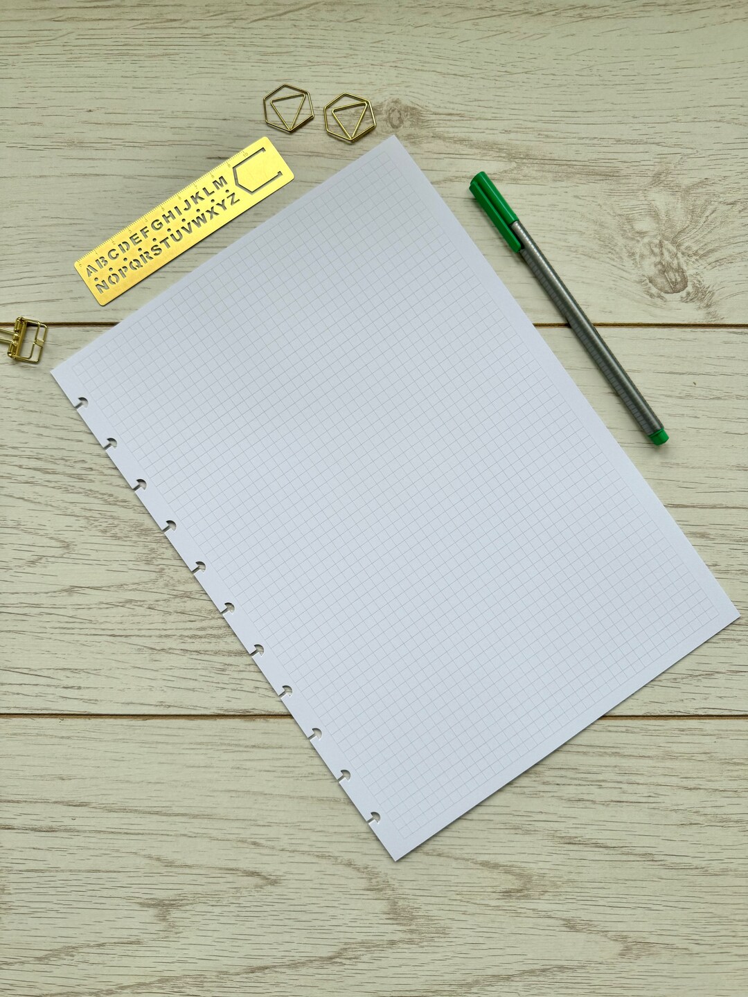 A4 Square Grid Paper for Discbound Planners - Etsy