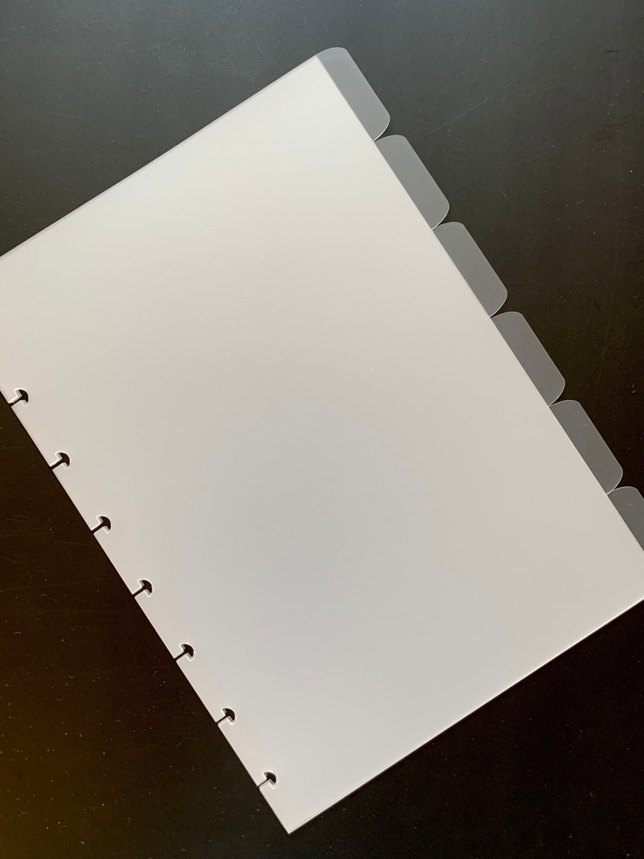 6 Side Tab Dividers for A5 Discbound Planners | A5 Side Tab Discbound ...