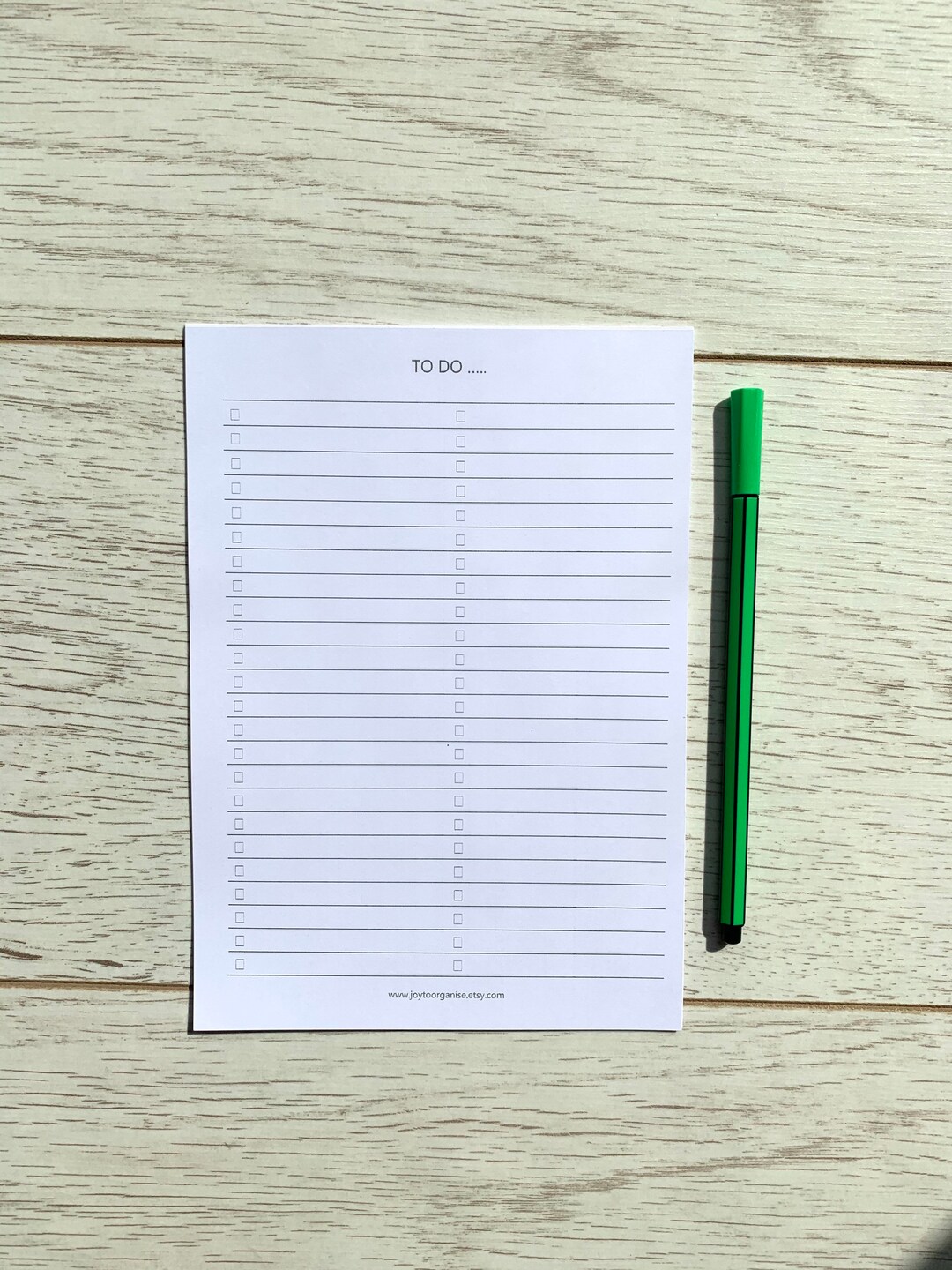 Two Column to Do List Inserts for A5 Planners Unpunched A5 - Etsy