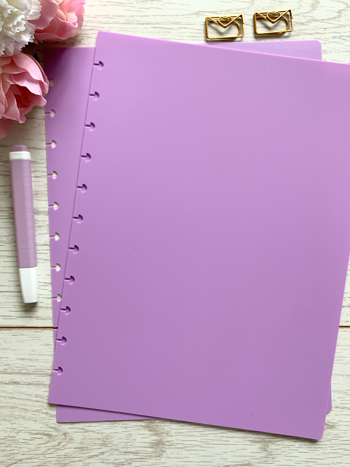 1000 Micron (1mm) Lilac A4 Wide Discbound Planner Cover Set - Etsy
