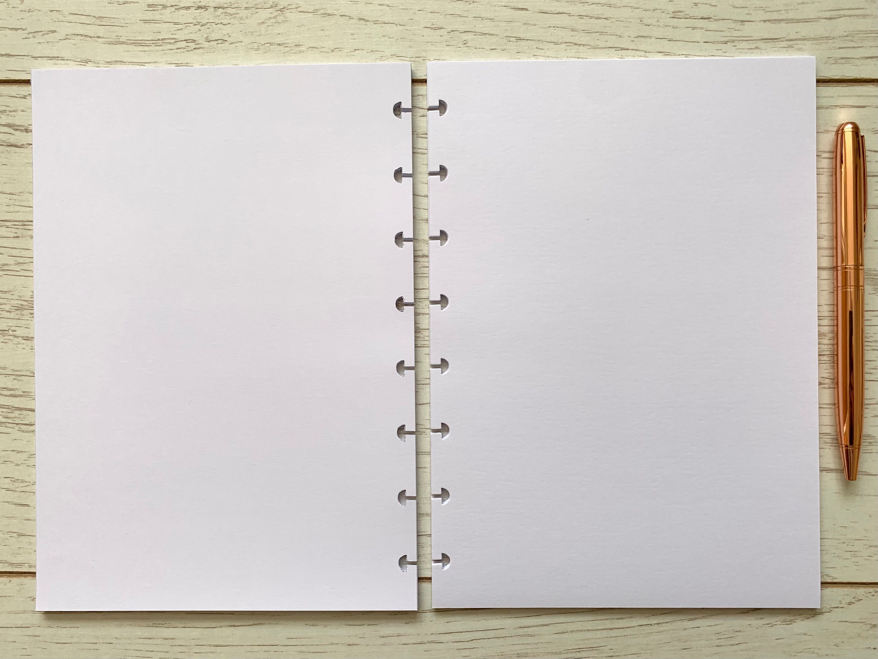 120gsm A5 Discbound Plain Paper | A5 Discbound Blank Planner Paper ...