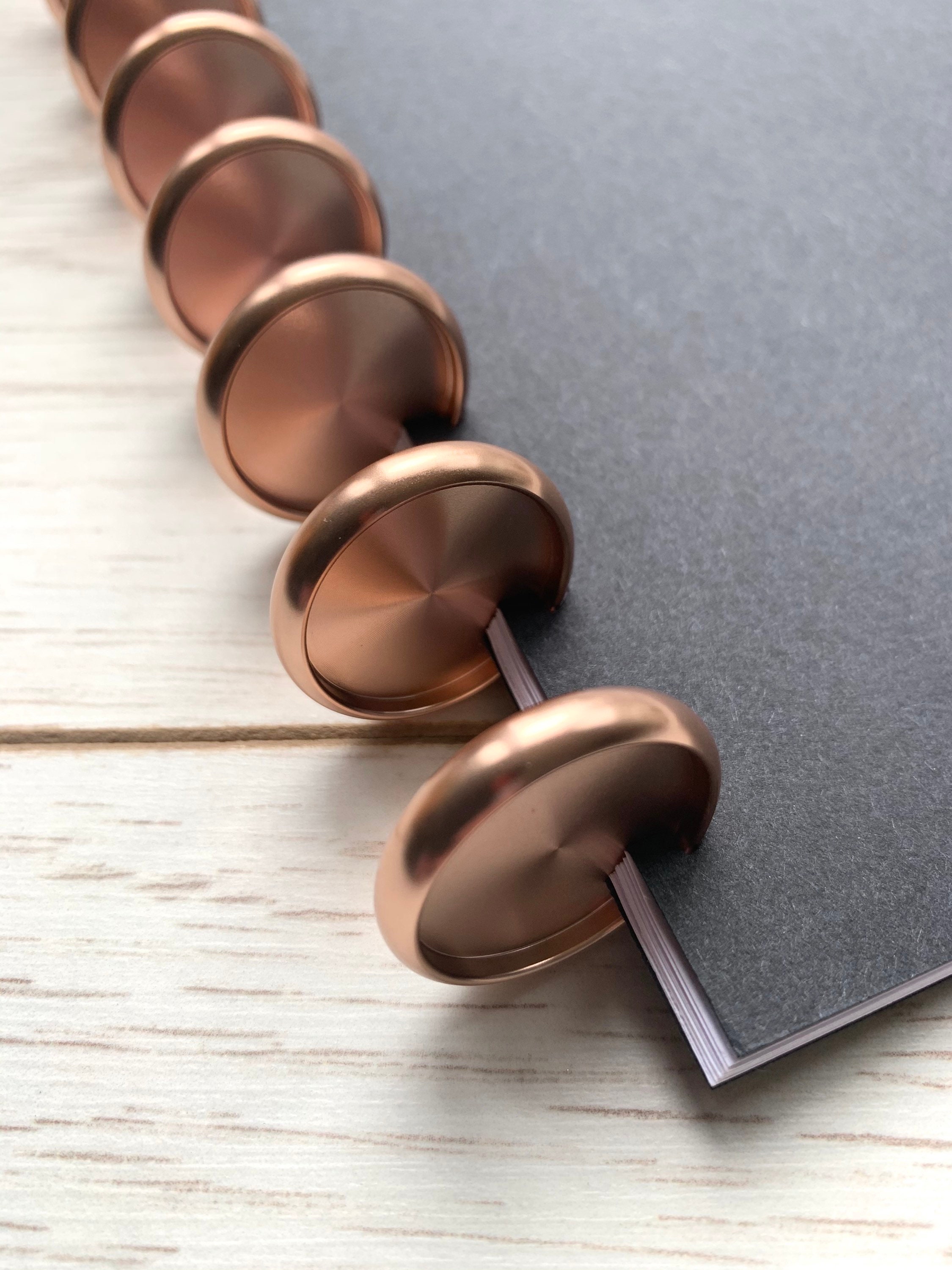 24mm Rose Gold Aluminium Binding Discs 0.9 Planner | Etsy