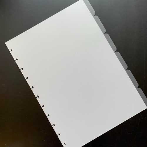 6 Top Tab Dividers for A4 Discbound Planners A4 Top Tab - Etsy