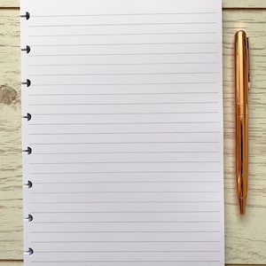 Black Refillable A5 Discbound Notebook With 120gsm Paper - Etsy