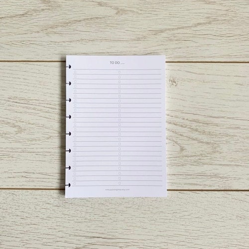 A5 List Inserts for A5 Discbound Planners - Etsy UK