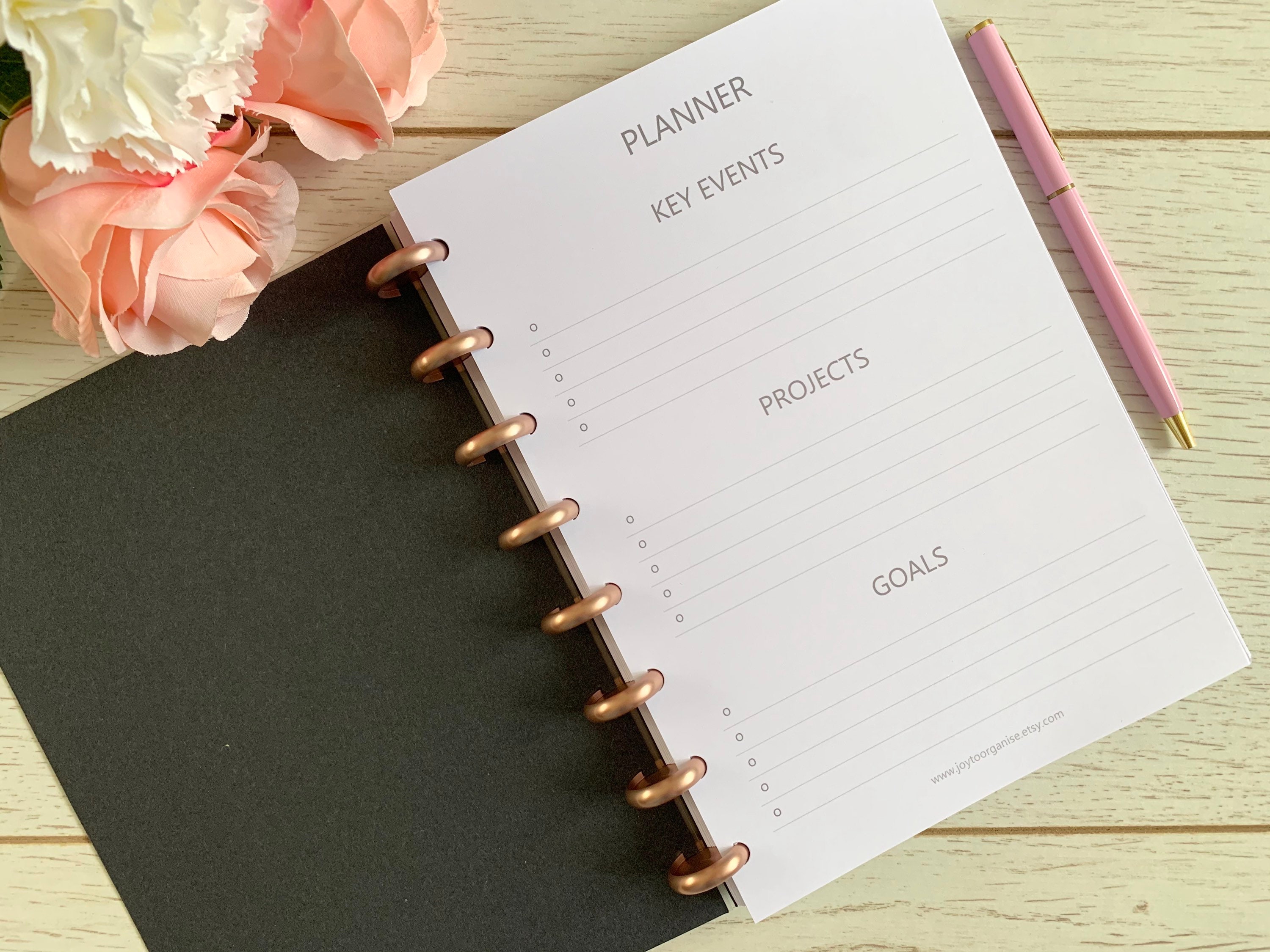 A5 UNDATED Weekly Discbound Planner Inserts 1WO2P - Etsy