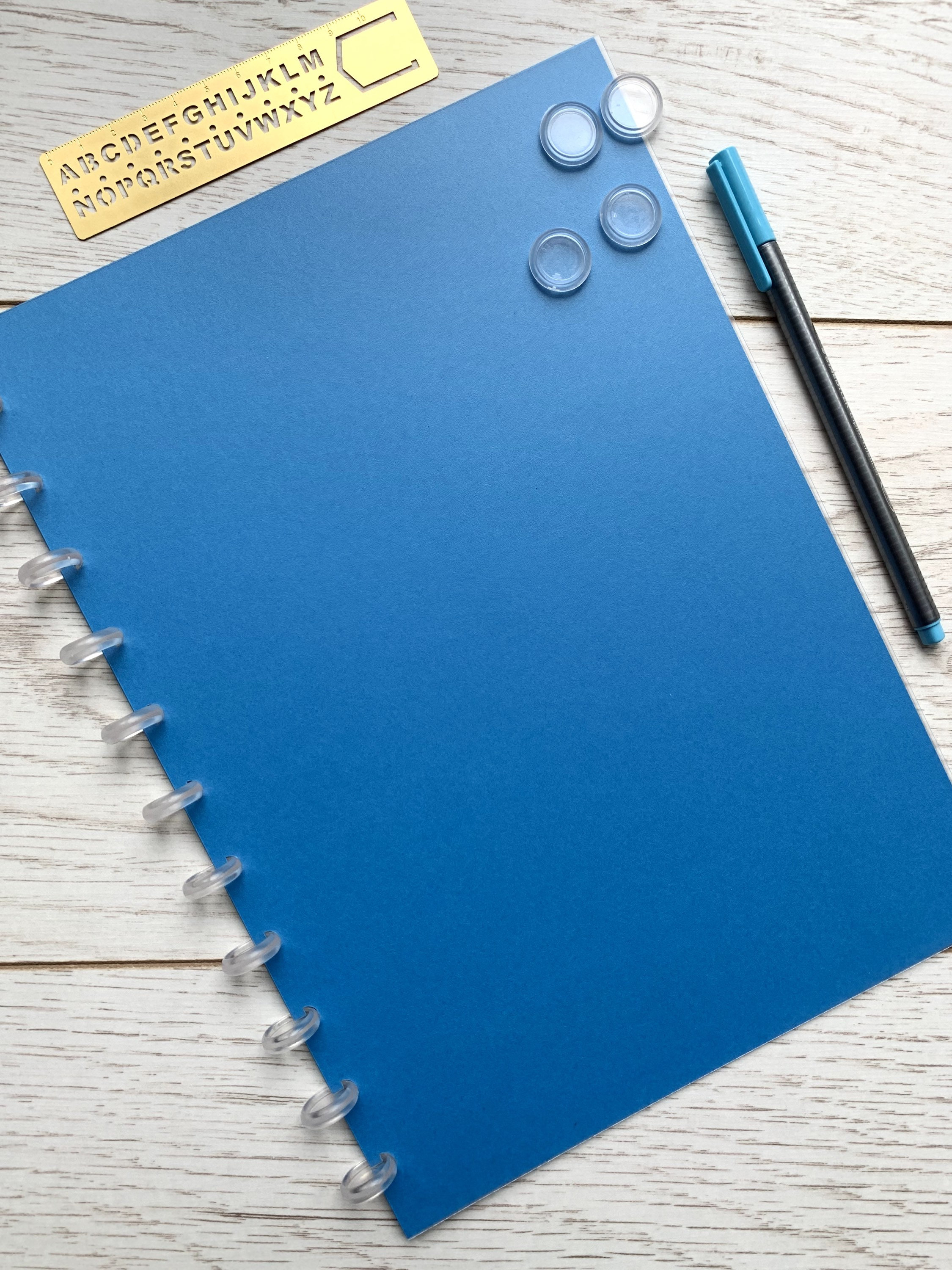 Blue A4 Discbound Notebook Refillable A4 Discbound Bullet - Etsy UK