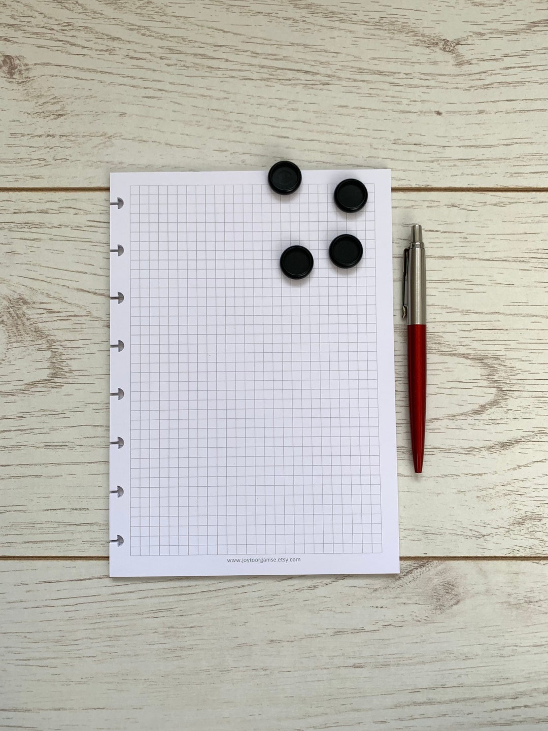 A5 Square Grid Paper for A5 Discbound Planners | 120gsm A5 Discbound ...