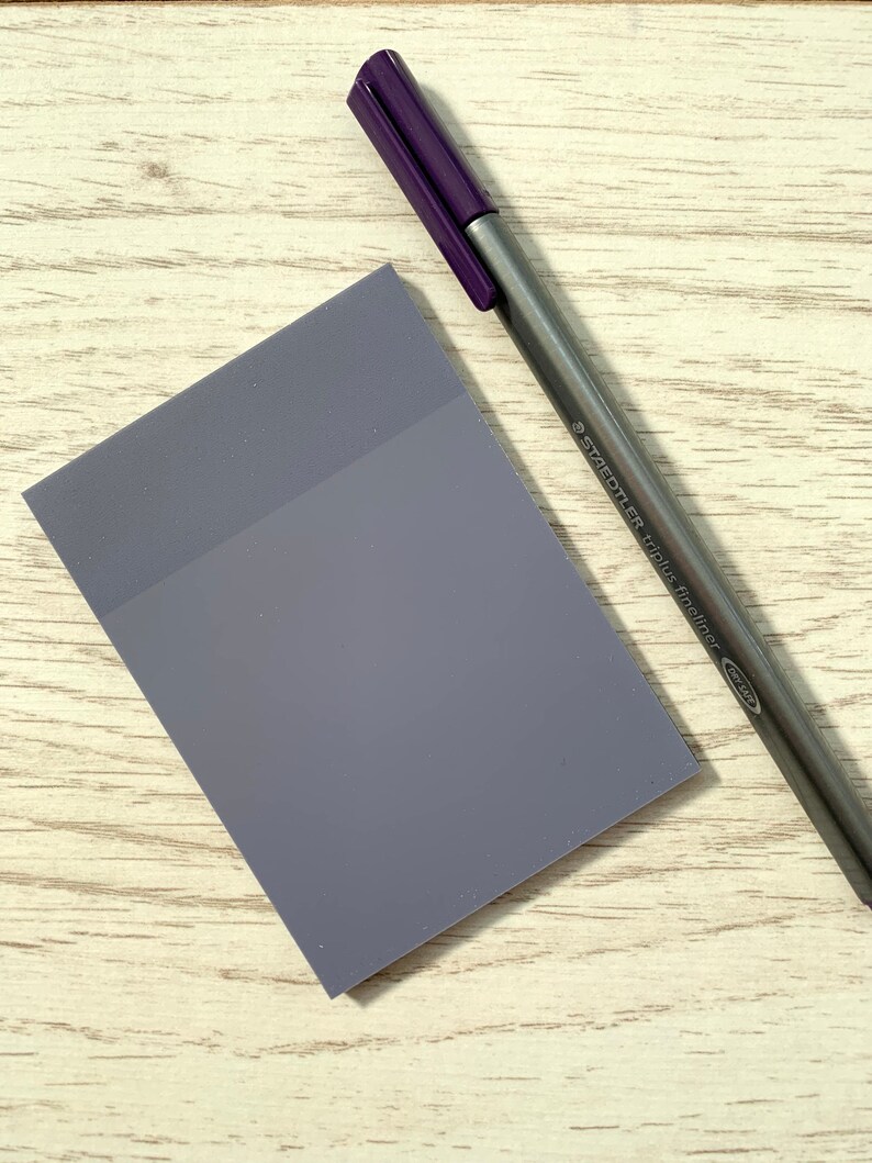 Pale Violet Transparent Sticky Notes Revision Sticky Notes - Etsy
