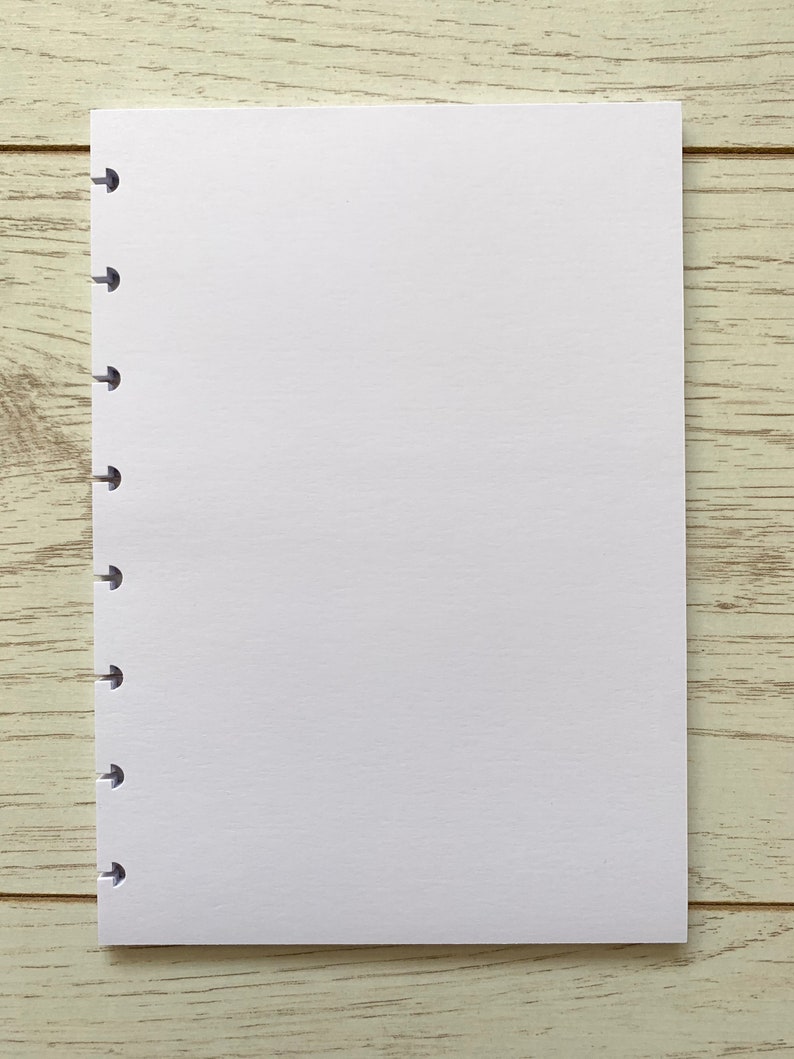 120gsm A5 Discbound Plain Paper | A5 Discbound Blank Planner Paper ...