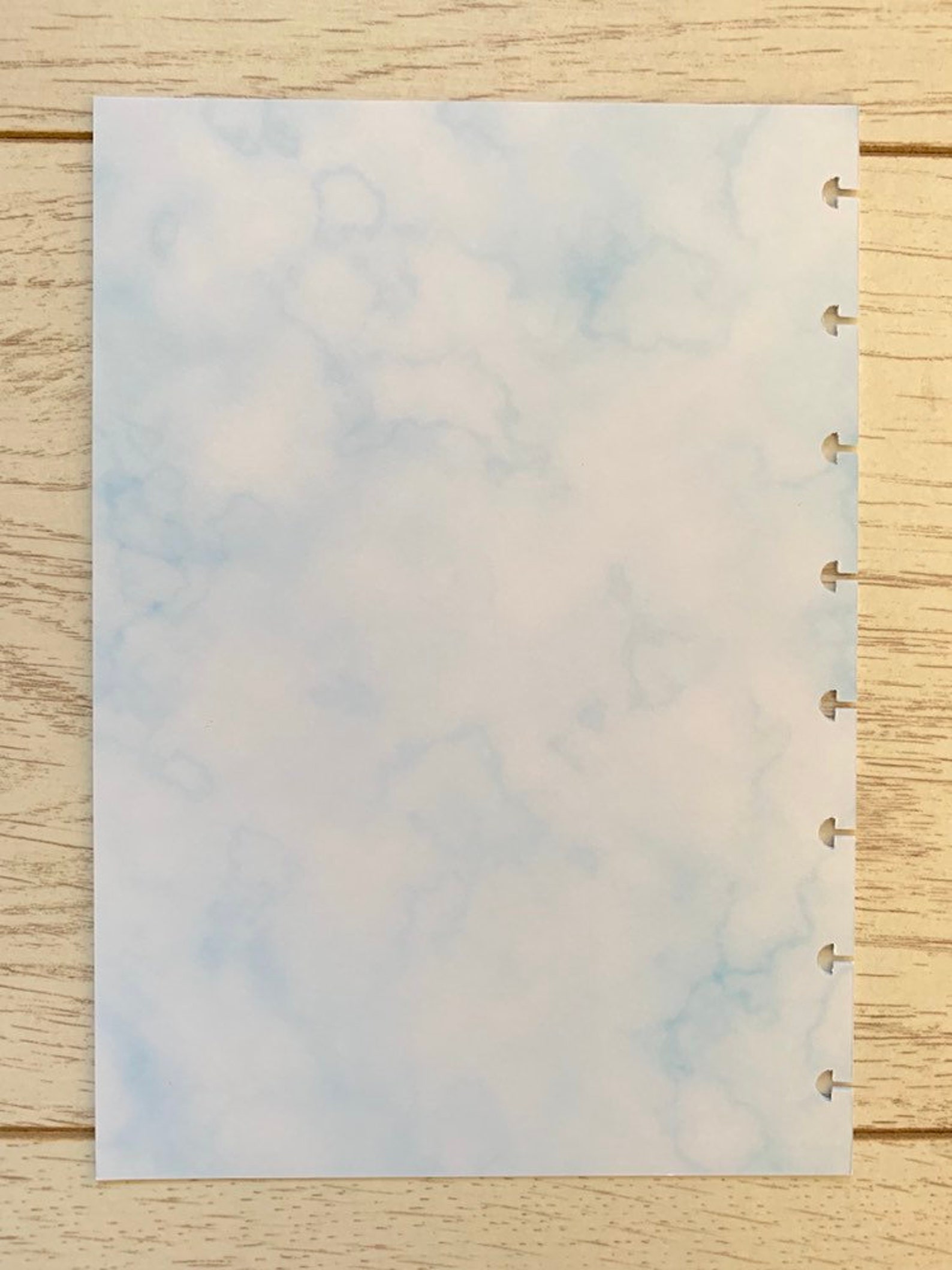 Blue Marbled A5 Discbound Planner Cover Set A5 Blue - Etsy UK