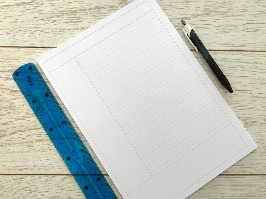 Unpunched 120gsm A4 Cornell Style Paper Refill Pack - Etsy