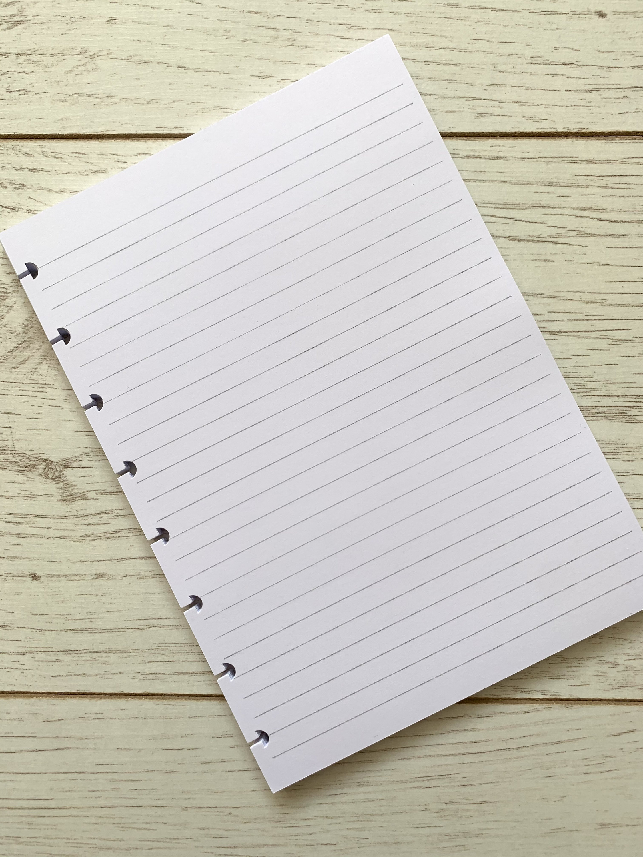 A5 Discbound Lined Paper Refill | A5 Discbound Planner Paper | 120gsm ...