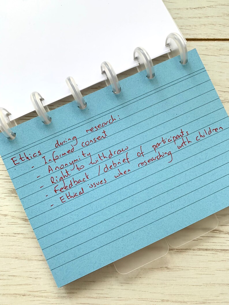 A6 Discbound Revision Card Bundle A6 Exam Revision Cards - Etsy UK