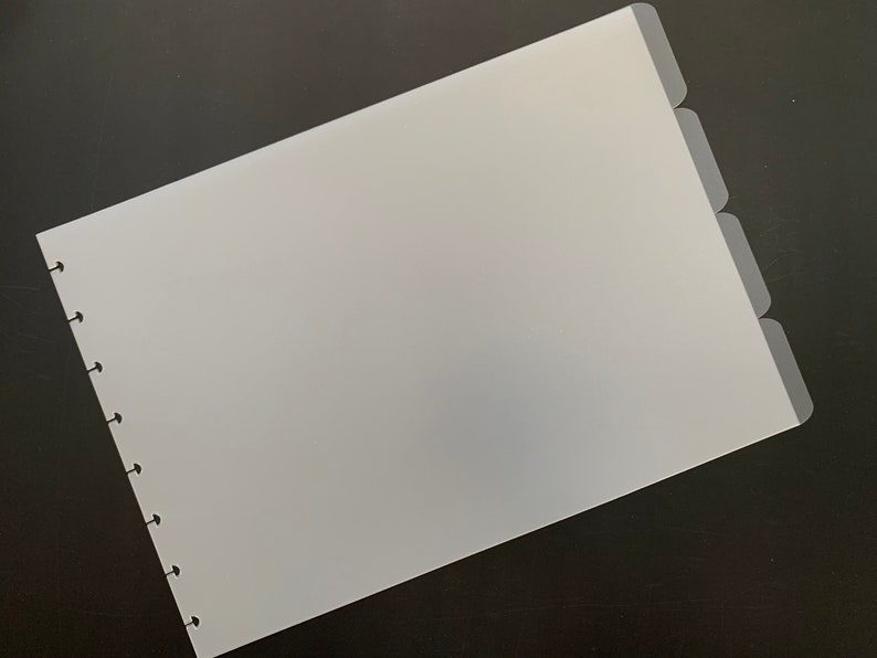 4 Side Tab Dividers for A4 Landscape Orientation Discbound | Etsy