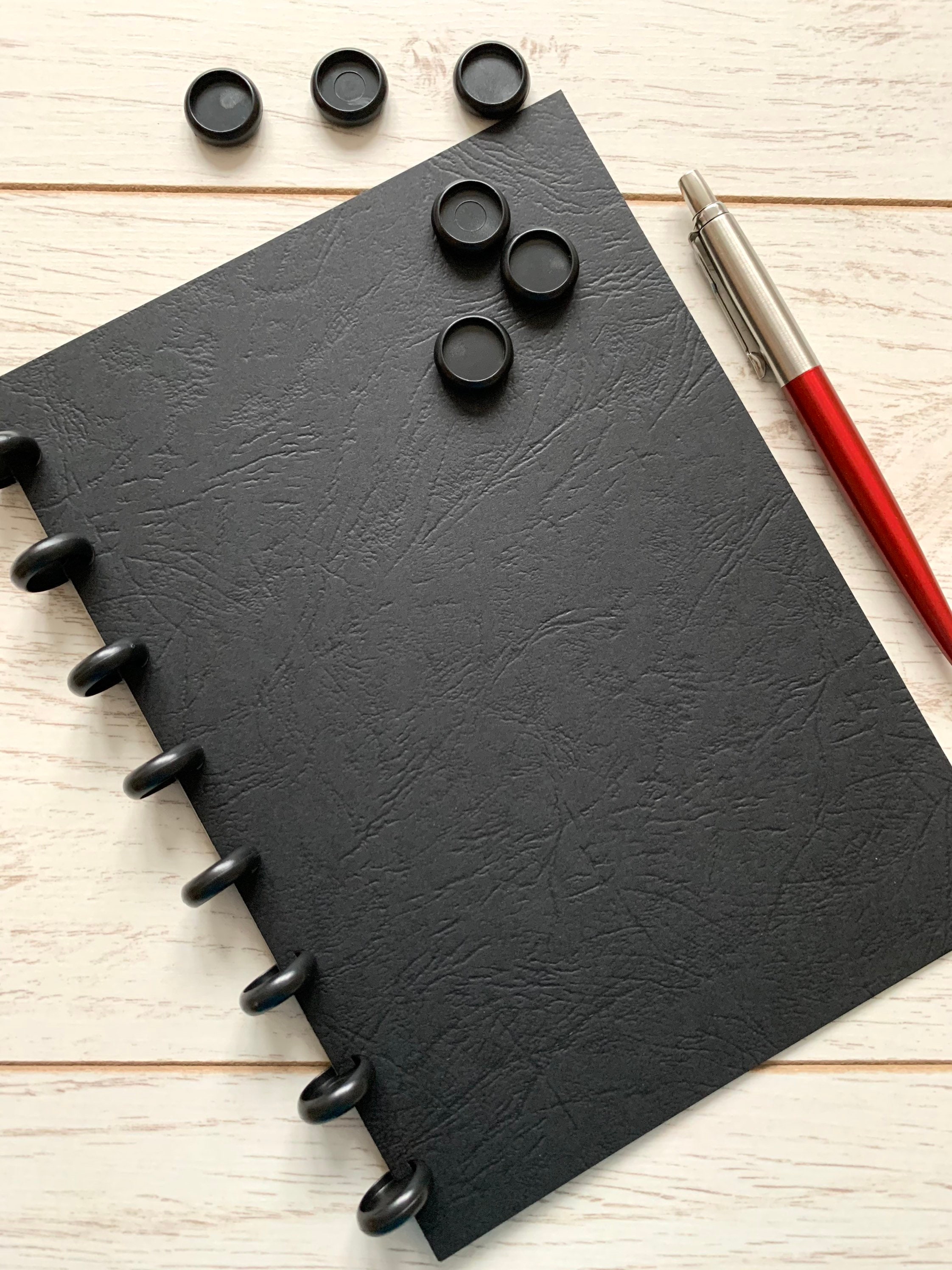 Black Refillable A5 Discbound Notebook A5 Black Discbound - Etsy Australia