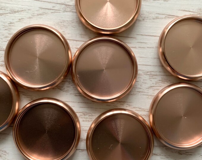 28mm Rose Gold Aluminium Binding Discs 1.1 Discbound Planner Discs ...