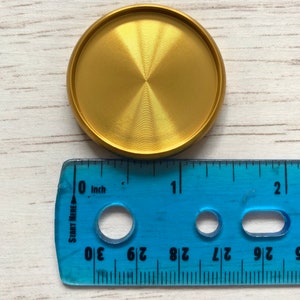 34mm Gold Aluminium Binding Discs 1.3 Gold Discbound Planner Discs ...
