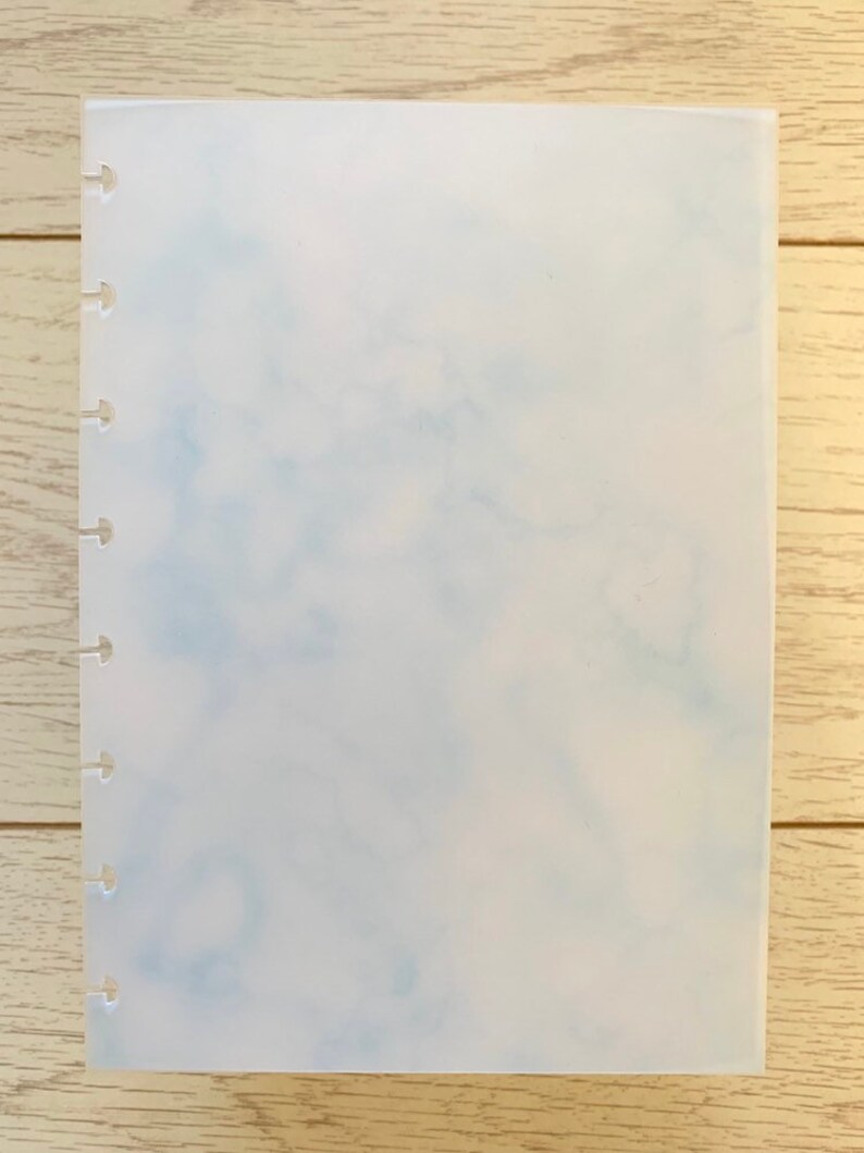 Blue Marbled A5 Discbound Planner Cover Set A5 Blue - Etsy UK