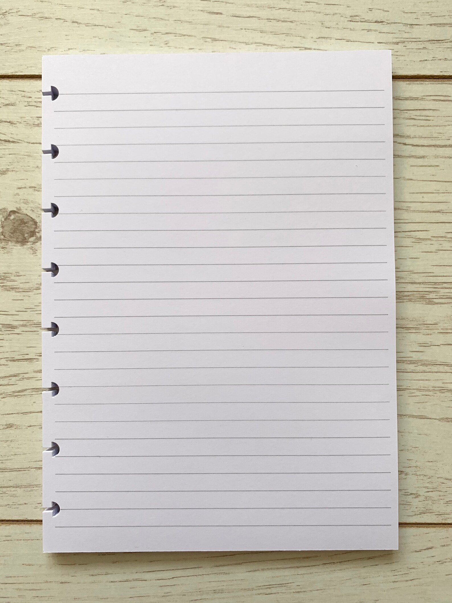 A5 Discbound Lined Paper Refill A5 Discbound Planner Paper - Etsy Canada