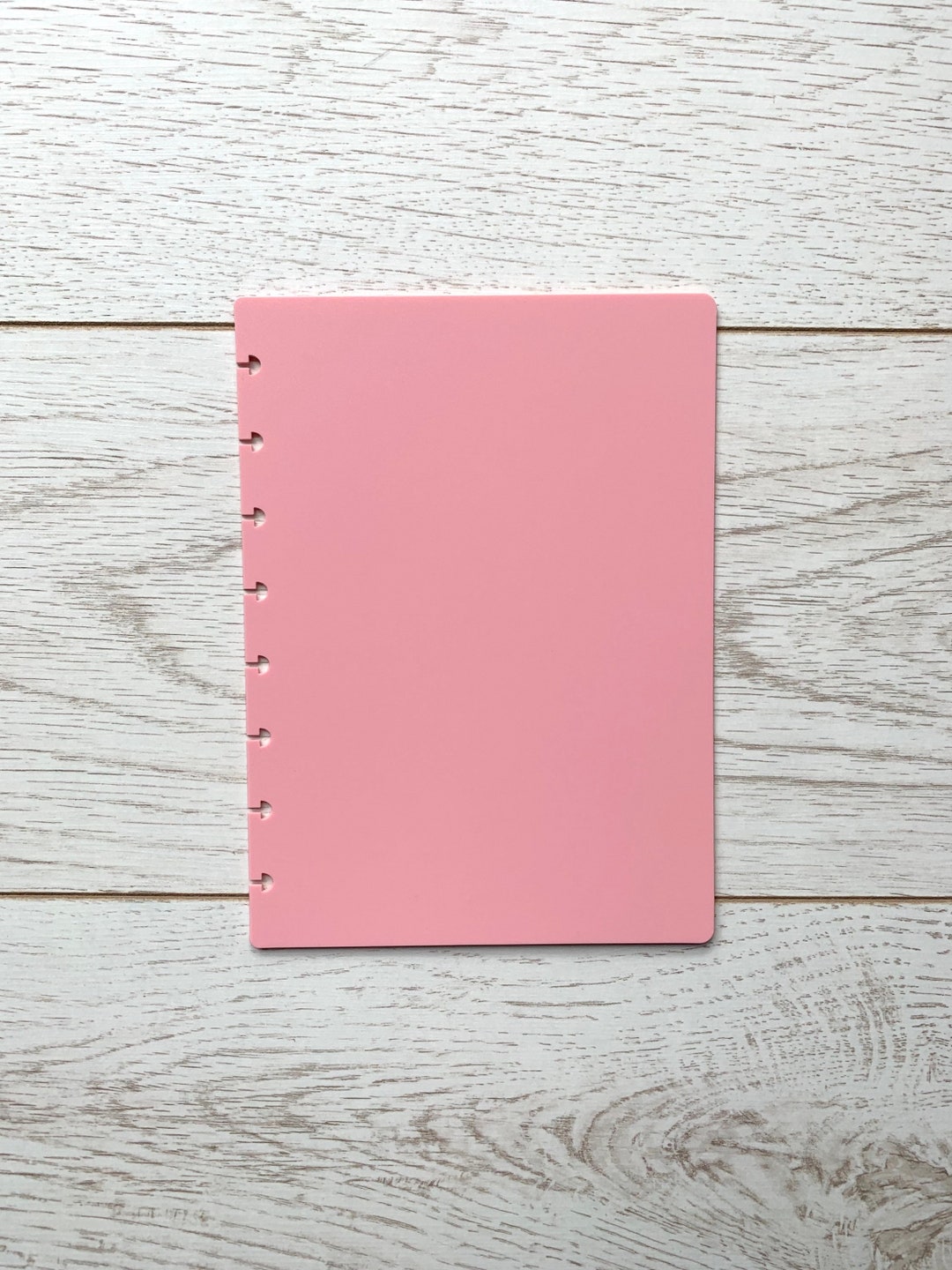 Pastel Pink A5 Wide Discbound Planner Cover Pink Polypropylene Cover ...