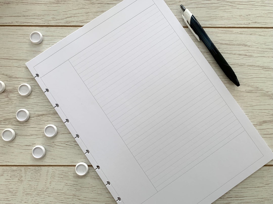 120gsm Cornell Style Notepaper for A4 Discbound Planners - Etsy