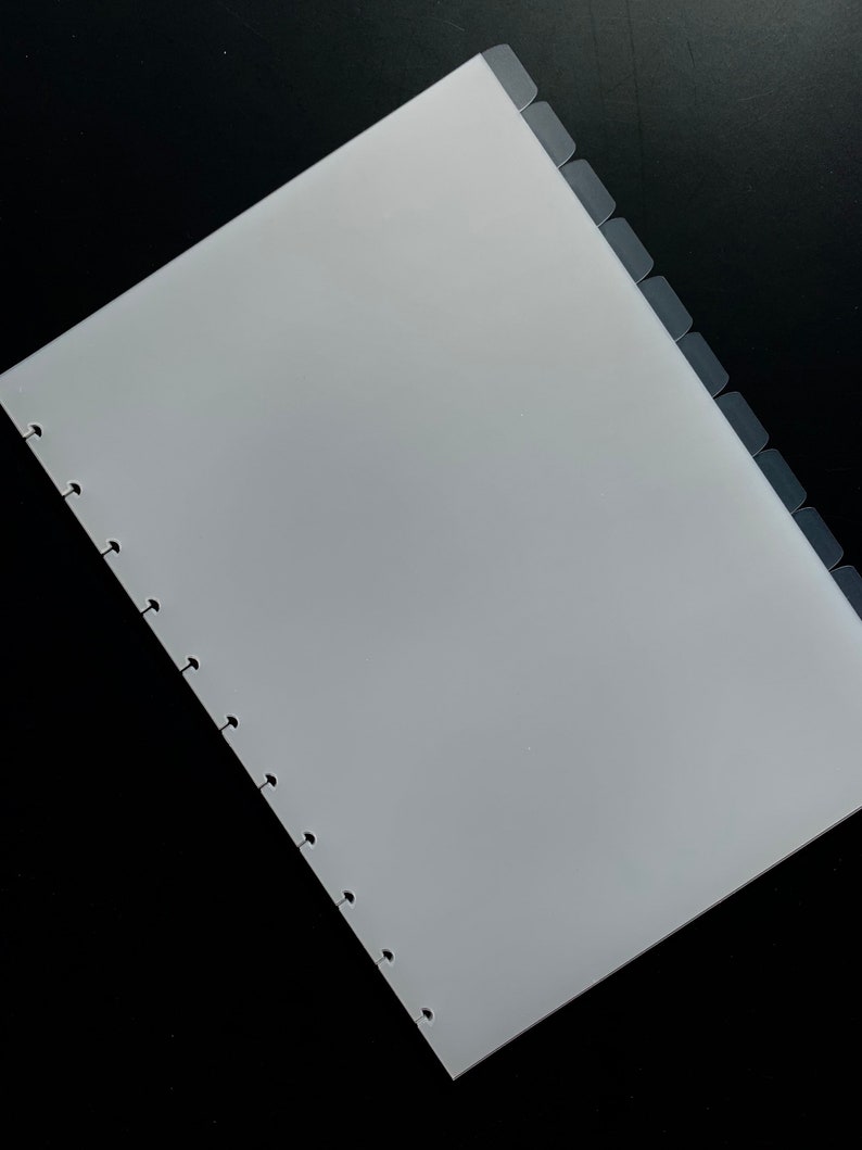 12 Side Tab Dividers for A4 Discbound Planners | A4 Side Tab Discbound ...