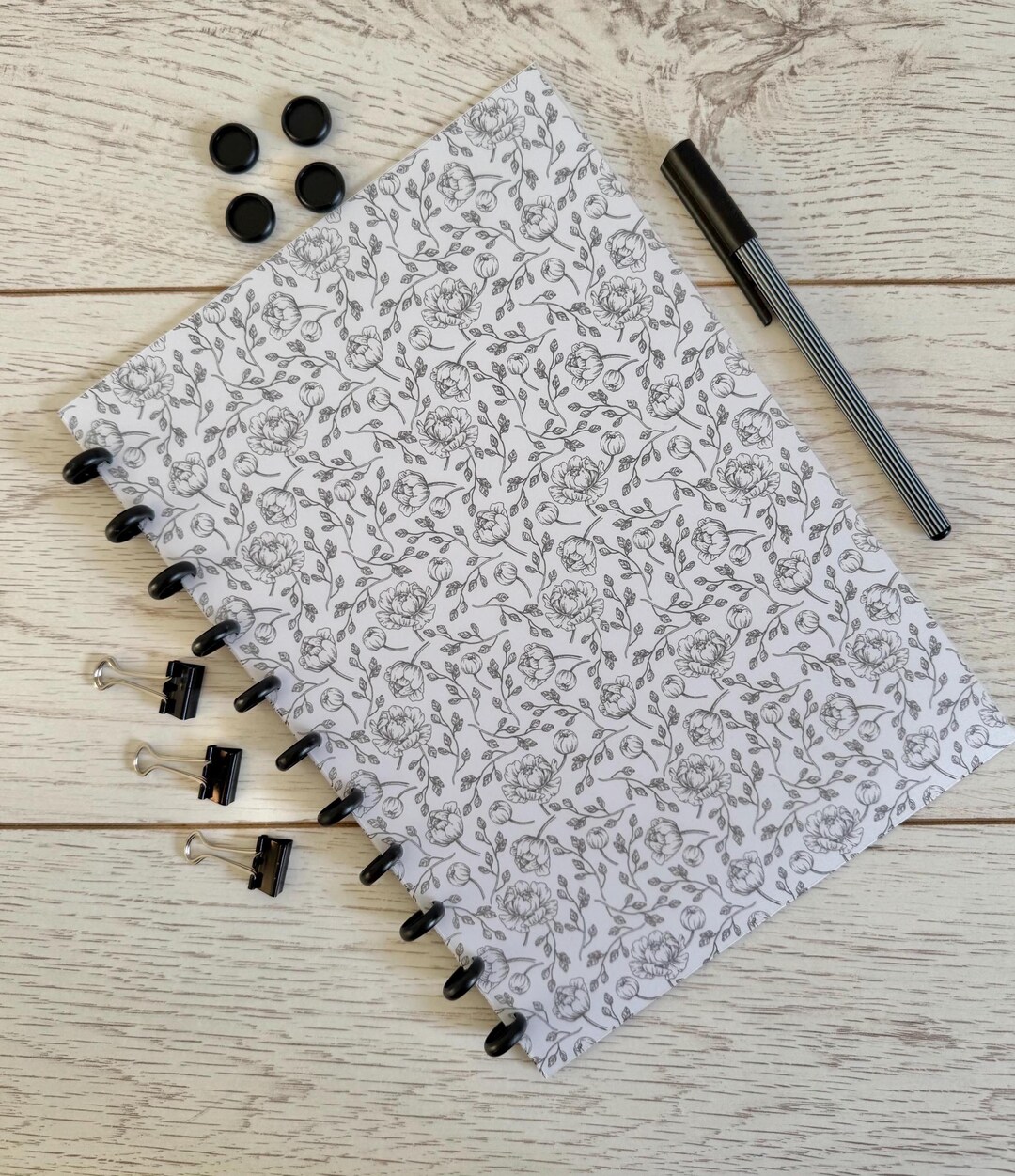 Floral A4 Discbound Notebook Refillable A4 Discbound Journal - Etsy