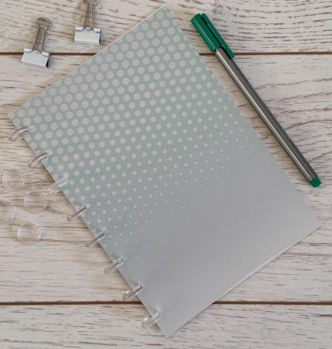 Pale Mint A5 Discbound Journal | A5 Refillable Discbound Notebook - Etsy