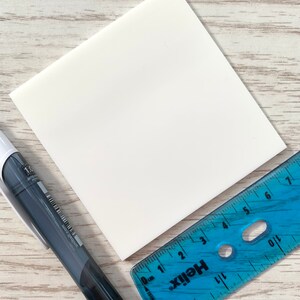 Square Transparent Sticky Notes | Square Revision Sticky Notes - Etsy