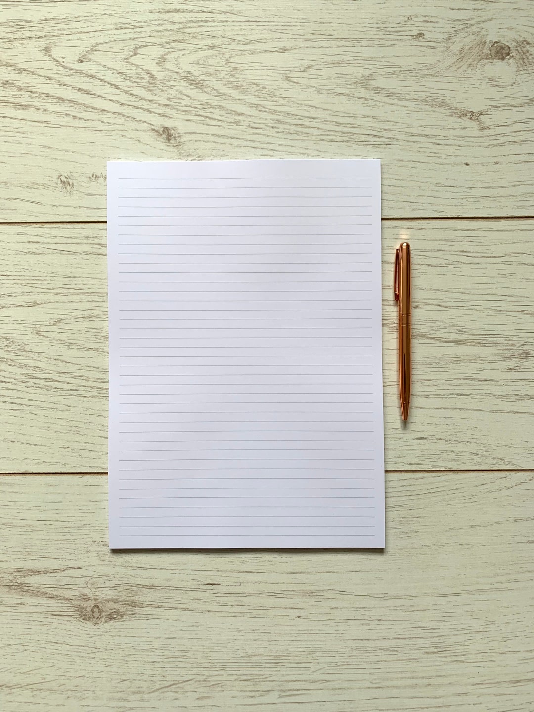 120gsm A4 Loose Leaf Lined Paper | 32lb Unpunched A4 Ruled Planner ...