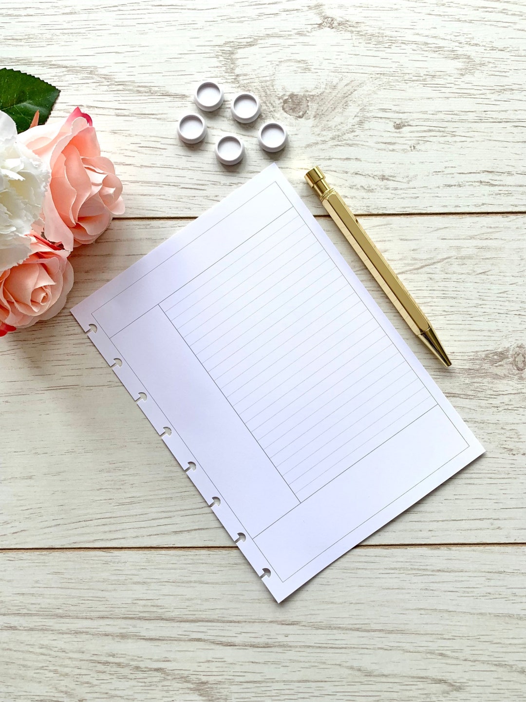 Cornell Style Notepaper for A5 Discbound Planners - Etsy