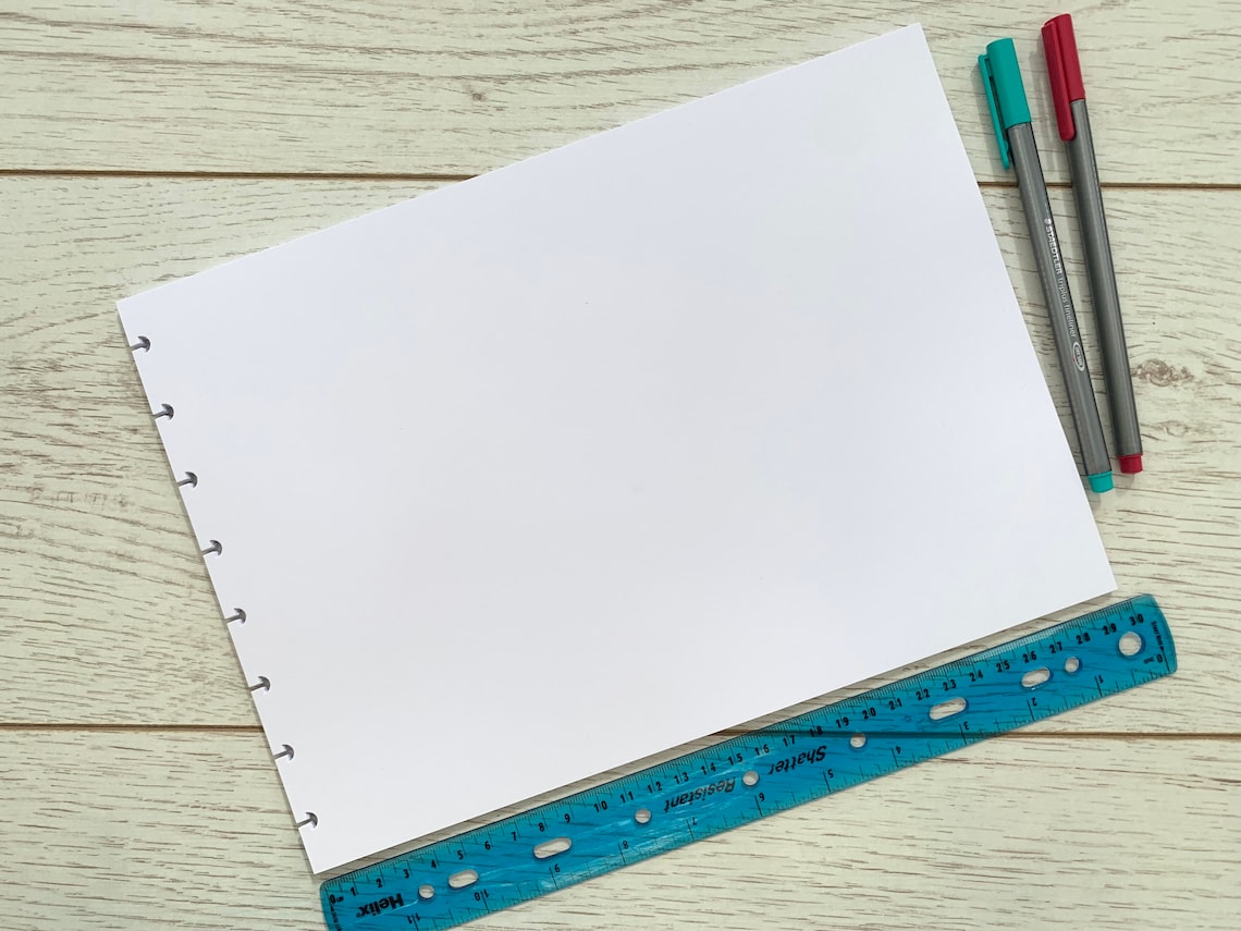 A4 Plain White Discbound Planner Paper A4 Plain Paper Refill | Etsy