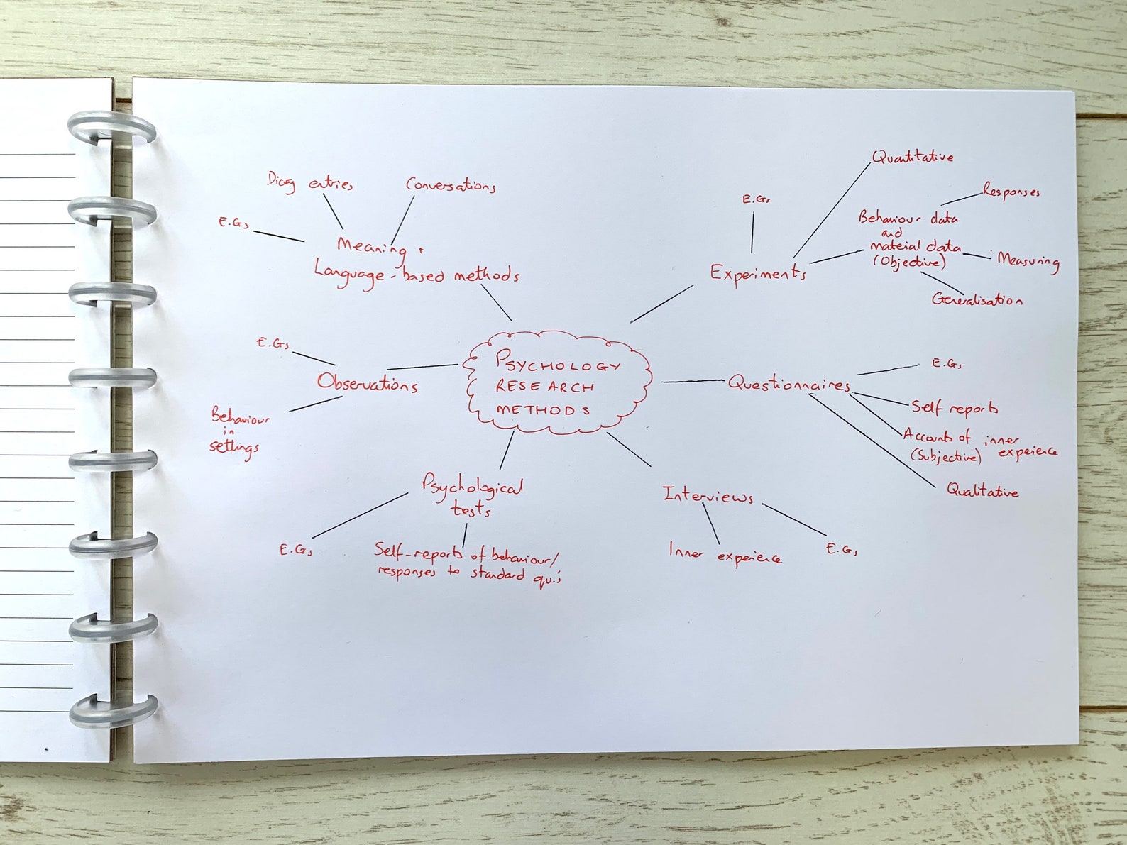 A4 Mind Map Revision Planner A4 Discbound Revision Planner | Etsy UK